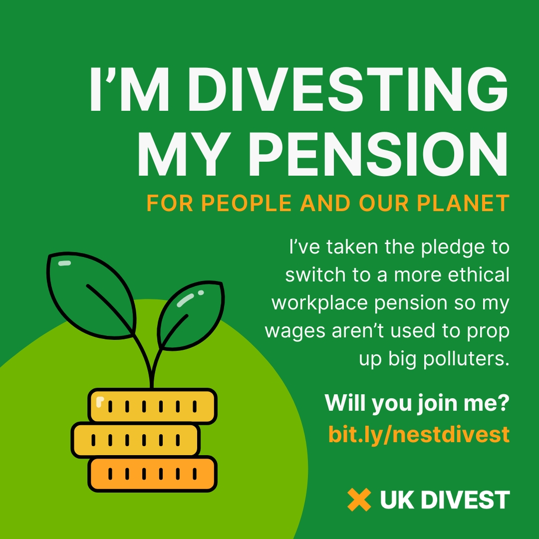 Take action to divest Nest pensions - UK Divest
